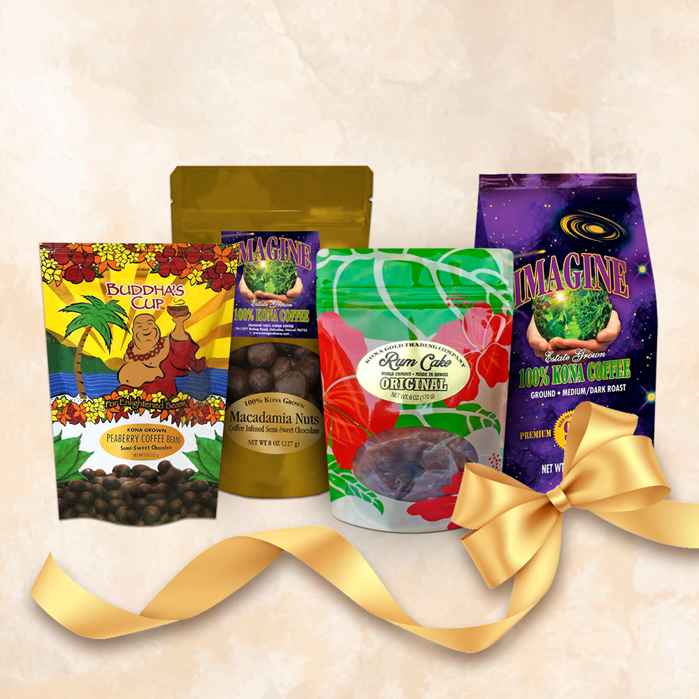 Buy Hawaiian Joy Gift Pack: Coffee Beans, Nuts, Cake & More