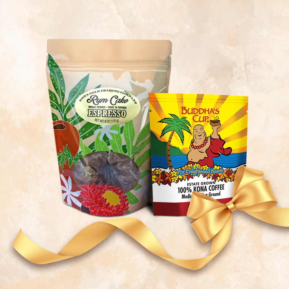 Buy Buddha's Cup Coffee + Rum Cake Gift Pack (mini)